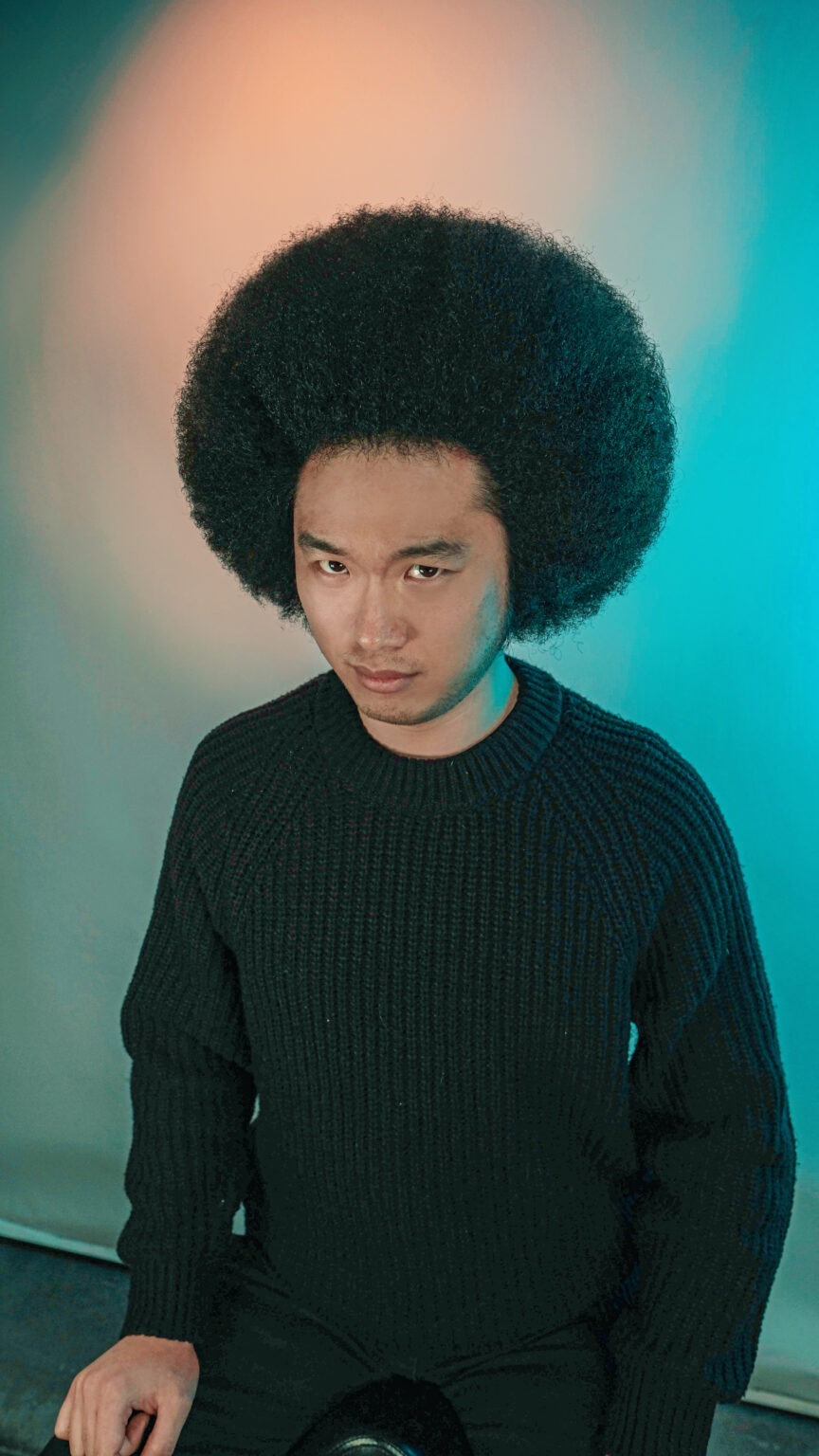 How to make straight hair into Afro Perm Tutorial - 1n only Hippie Buddha